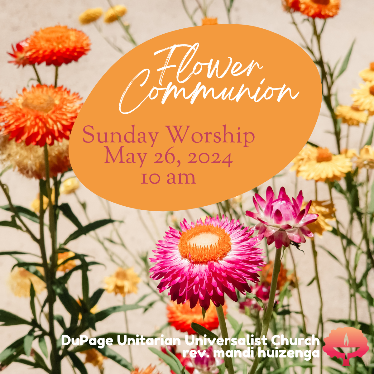 Flower Communion - DuPage Unitarian Universalist Church